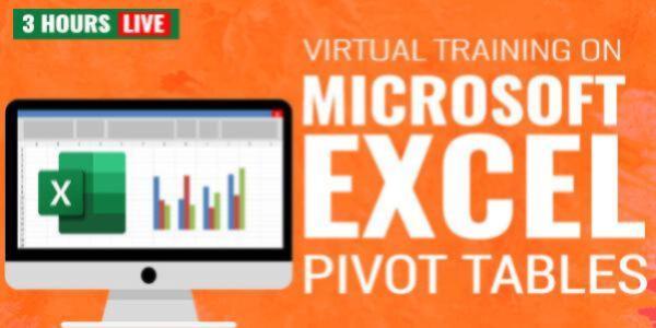 3 Hour Live Training On Microsoft Excel Pivot Tables Virtualtrainings