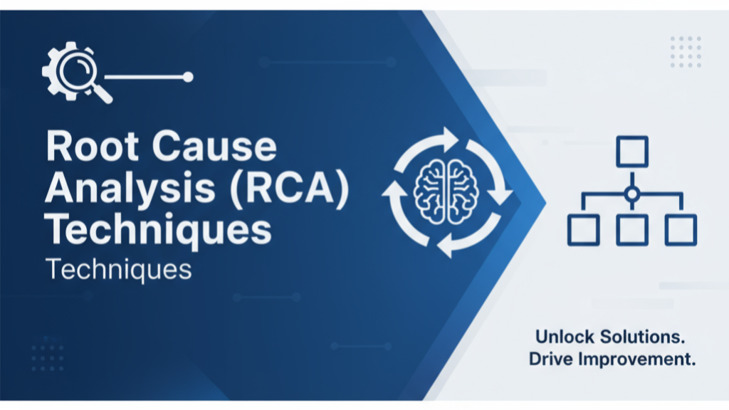 Root Cause Analysis (RCA) Techniques : VirtualTrainings